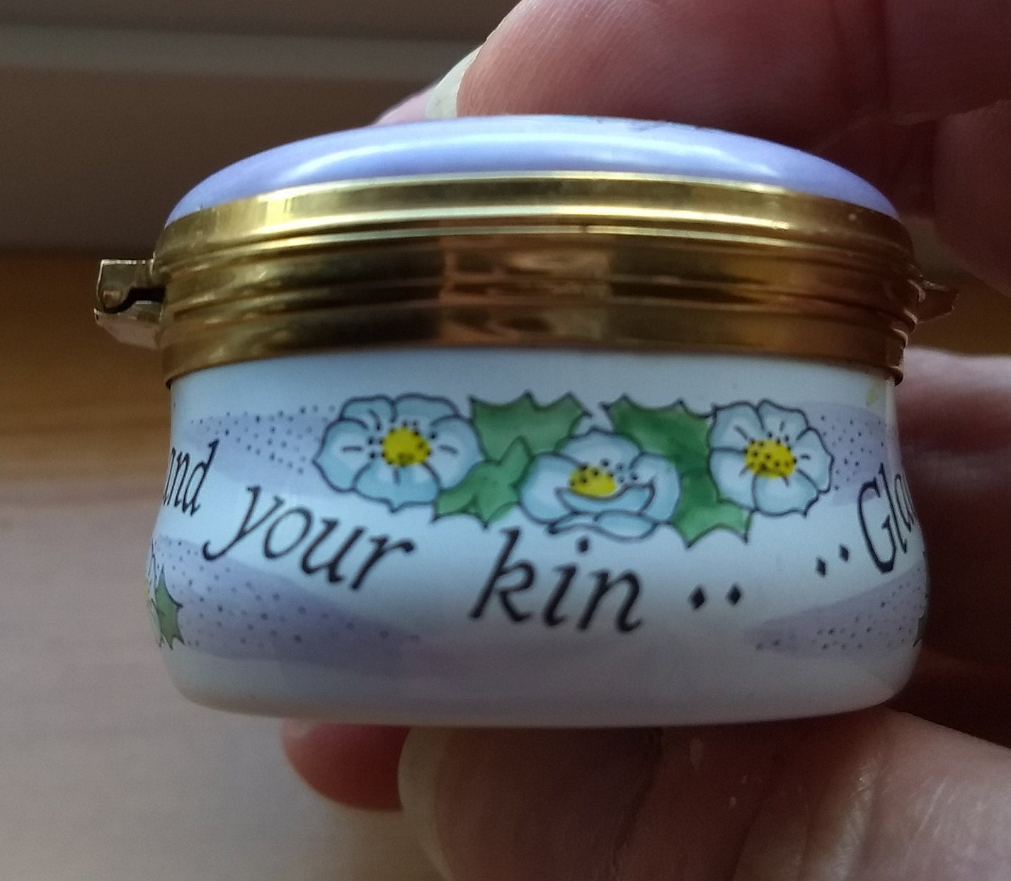 Enamel Trinket Box Crummles 1986 Pill Box Snuff Box Made in - Etsy UK