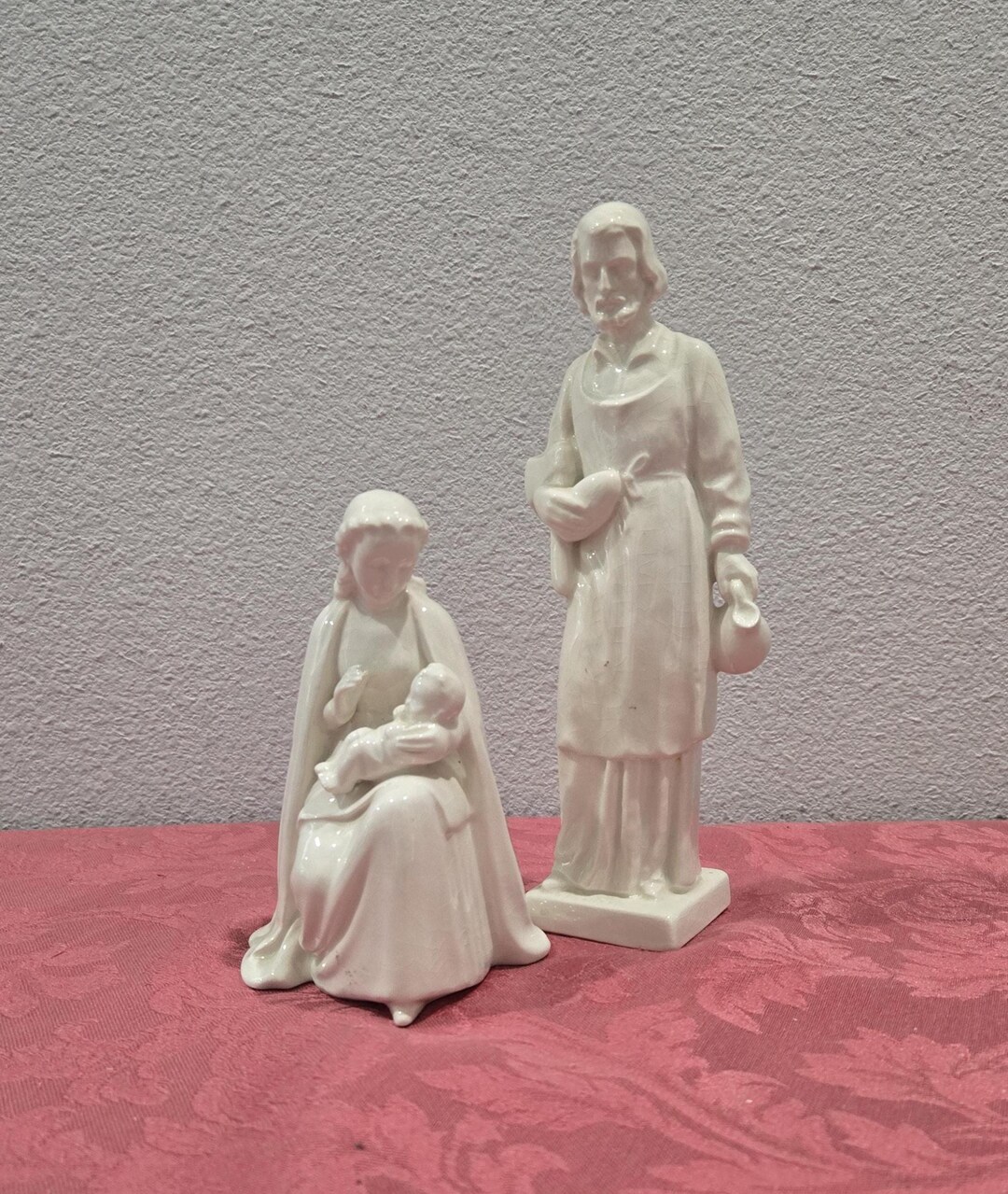 Early Goebel Nativity 2 Piece Holy Family Full Bee Mark TMK-2 1950 ...