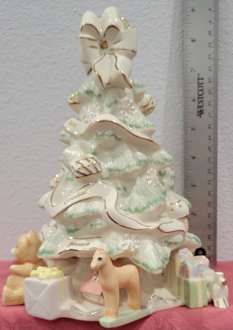 Lenox Holiday Traditions Christmas Tree: 24k Gold Garland, 8" Tall - Etsy