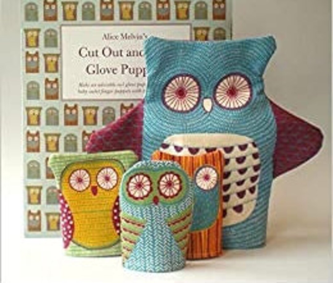 Alice Melvin Owl Puppet Sewing Kit: Craft Glove & Finger Puppets - Etsy