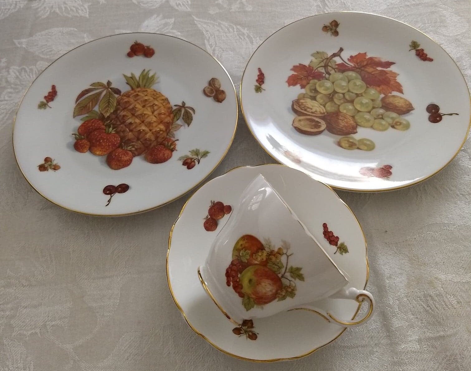 4 Piece English Tea Set Cup Saucer regency W/ Two 8 - Etsy