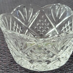 Vintage Shannon Cut Crystal 2 Piece Snack Set Bowls for Chip & Dip ...