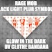 PLUR SYMBOL Glow in the Dark UV Clothe Bandana With Black Light Symbols. - Etsy