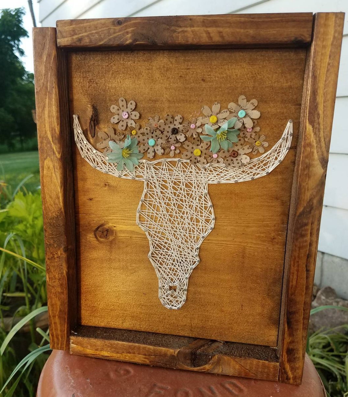 Bull Skull String Art - Etsy