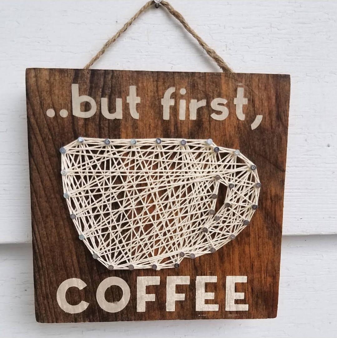 Coffee String Art 5x5 In - Etsy