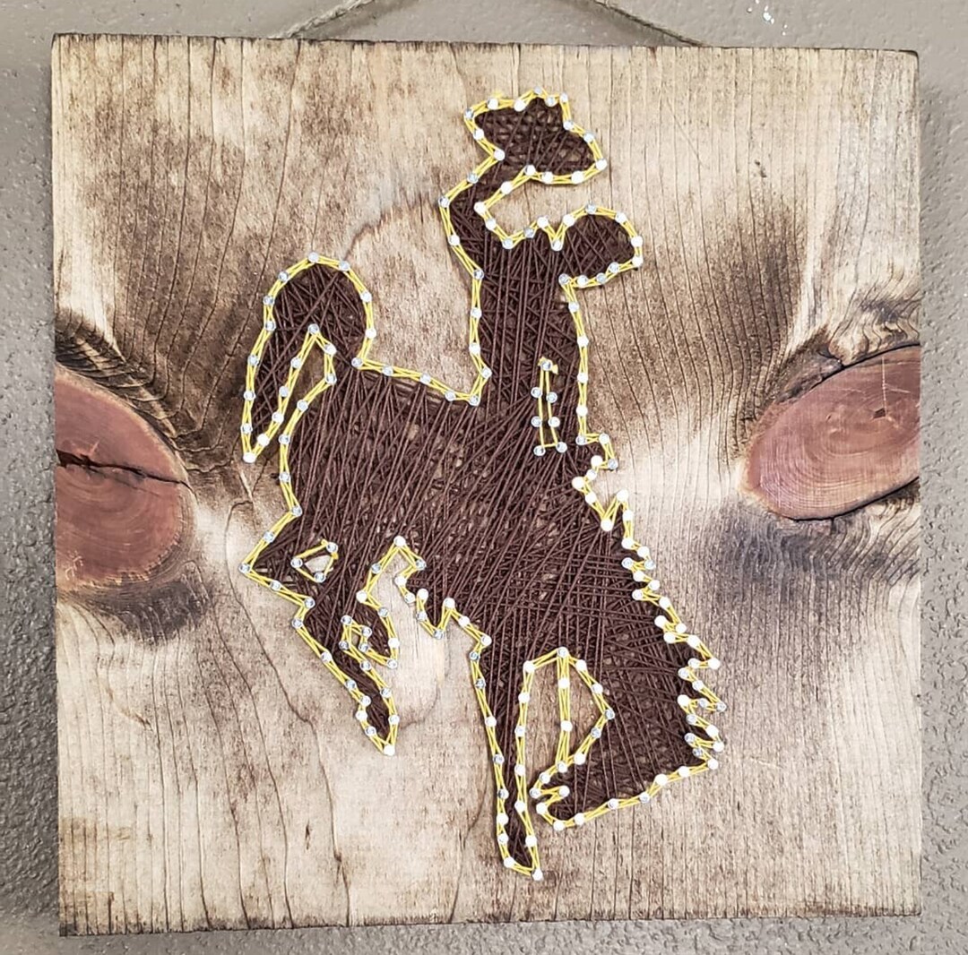 Wyoming Cowboys String Art - Etsy