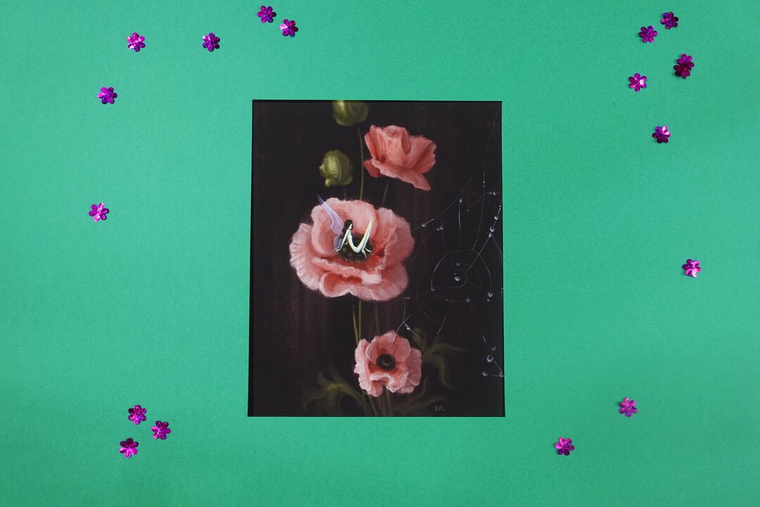 Poppy Fairy Print - Etsy
