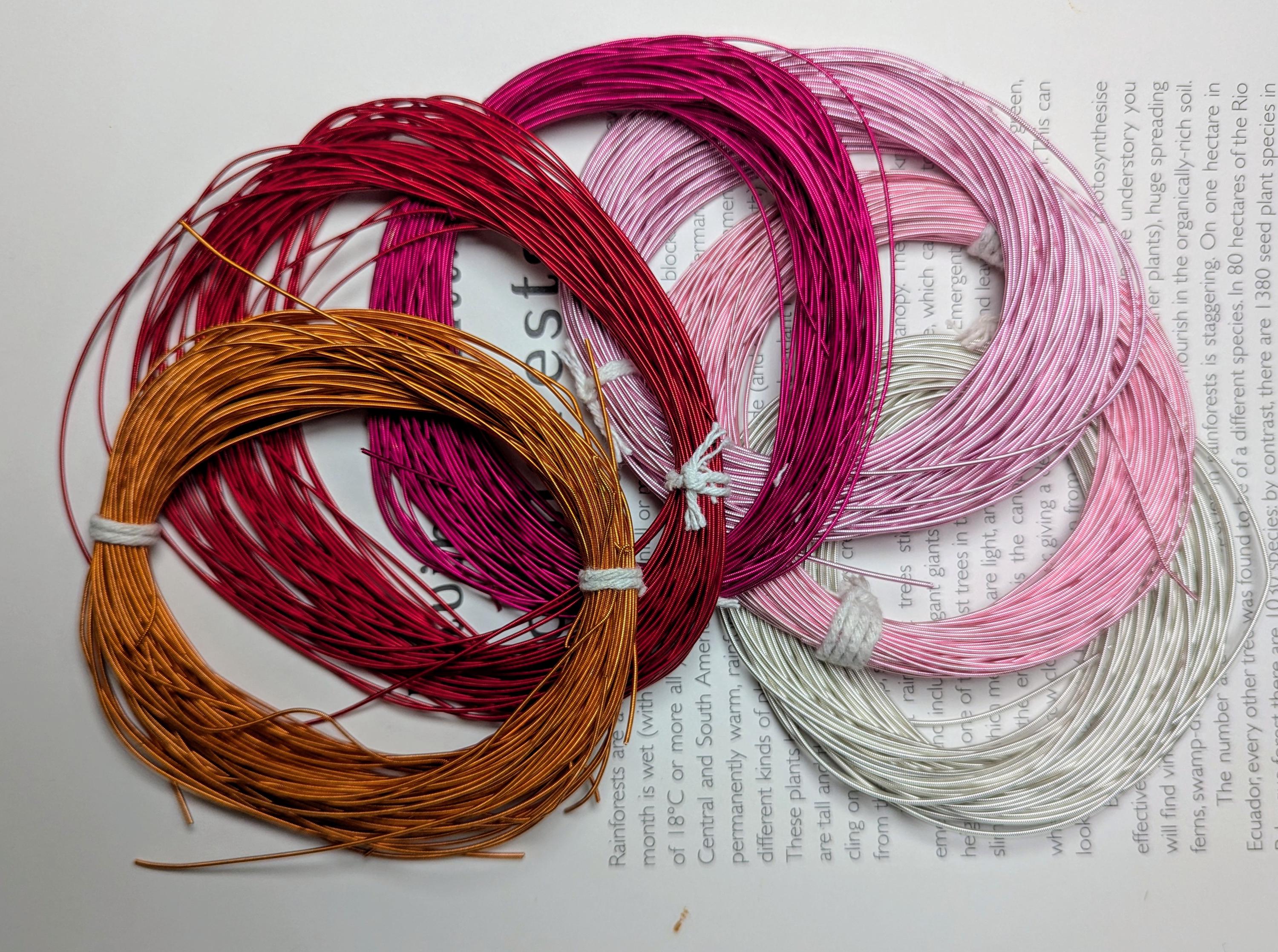 Goldwork Pearl Purl Bullion Wire: 1 and 1.25mm Metal Thread for ...