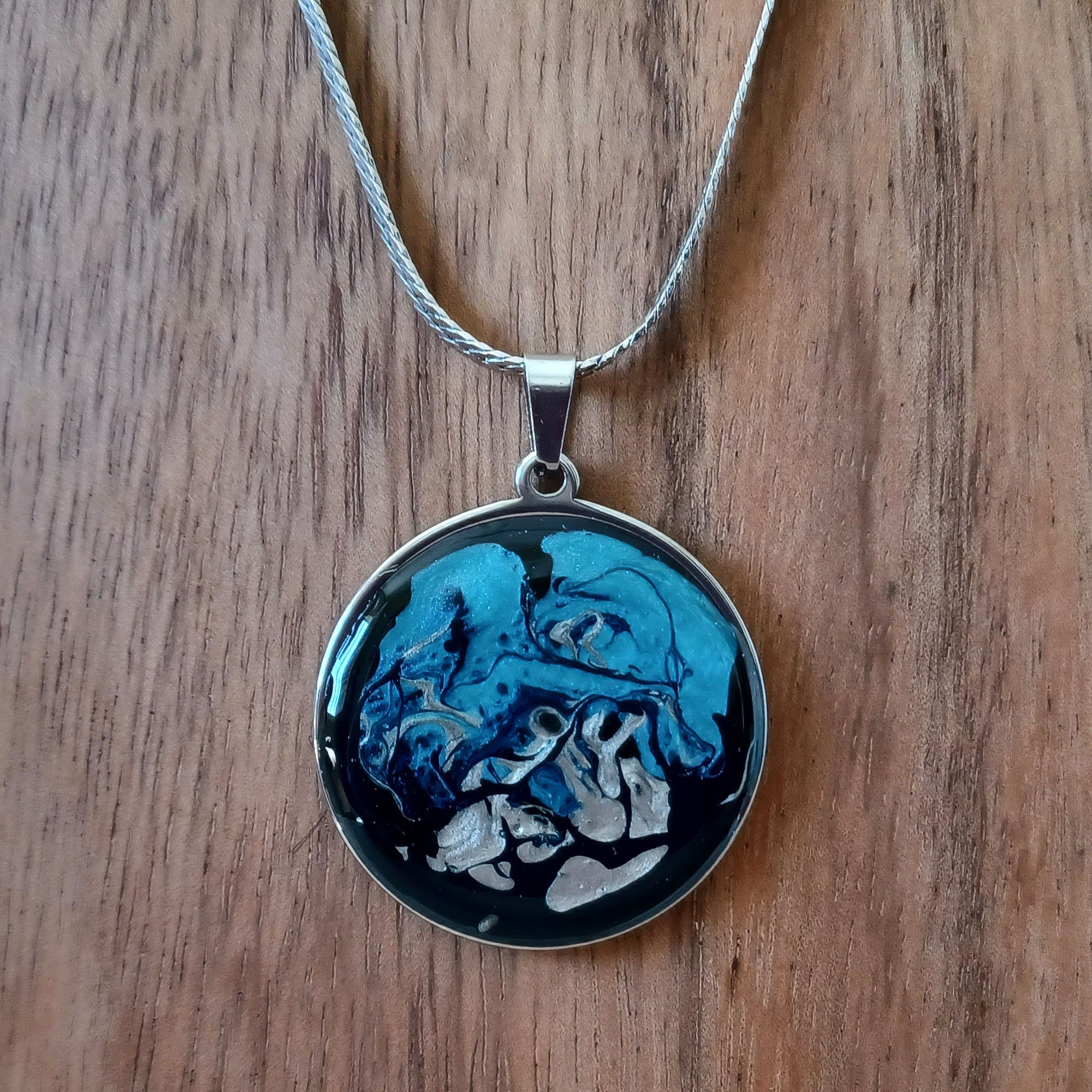 Colorful Jewelry Set, Abstract Art Jewelry Set, Unique Pendant and ...