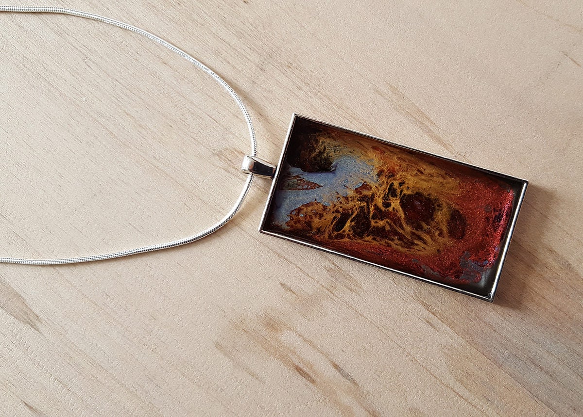 Modern Pendant Rectangular Pendant Stylish Pendant Colorful - Etsy Sweden