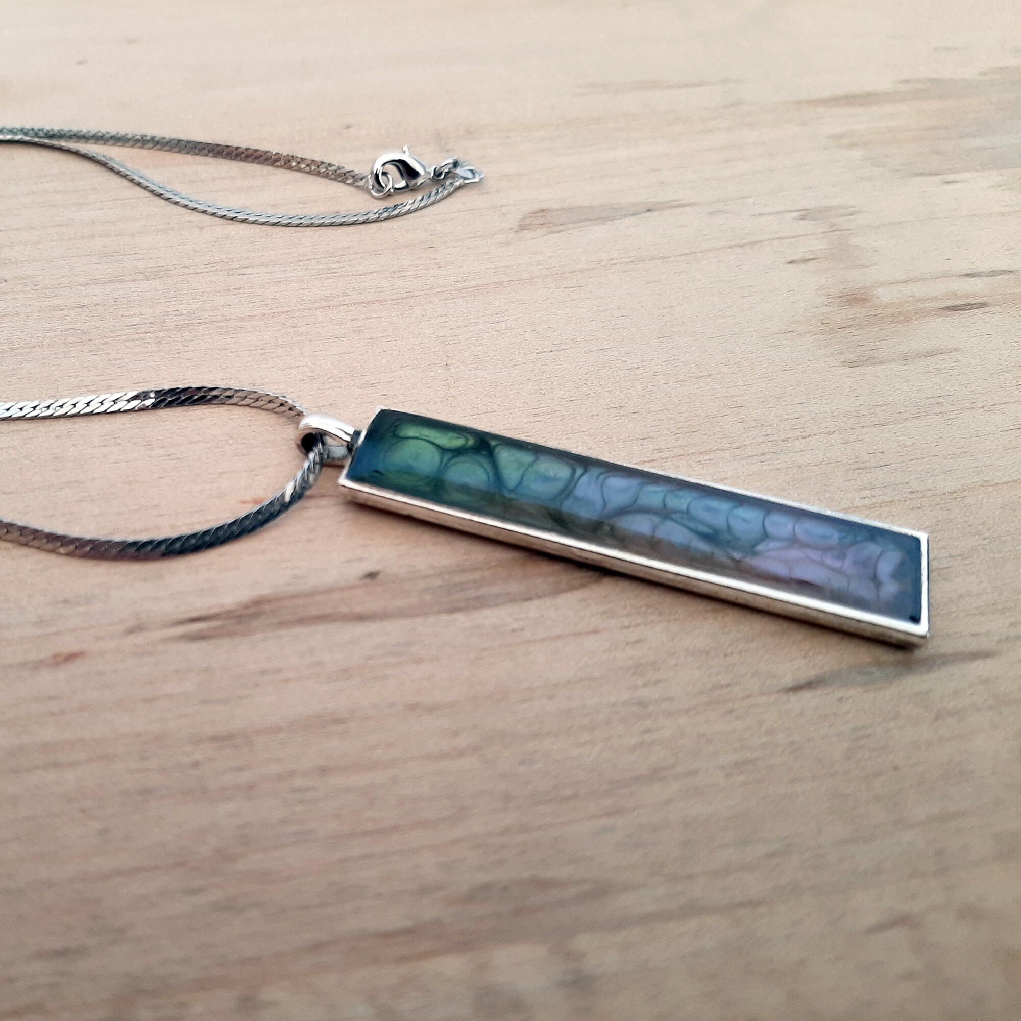 Colorful Pendant, Iridescent Pendant, Unique Pendant, Abstract Art ...