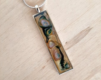 Colorful Pendant, Iridescent Pendant, Unique Pendant, Abstract Art ...