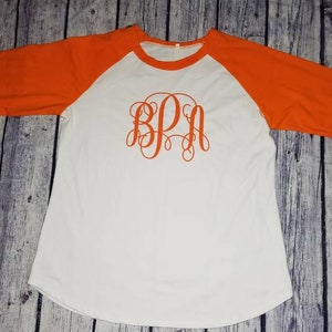 ADULT Ruffle Raglan Shirts 3/4" Sleeve - Etsy