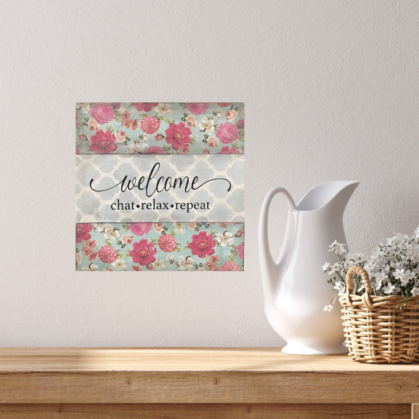 Cute Welcome Sign Flowers, Unique Birthday Gift for Sister in Law ...