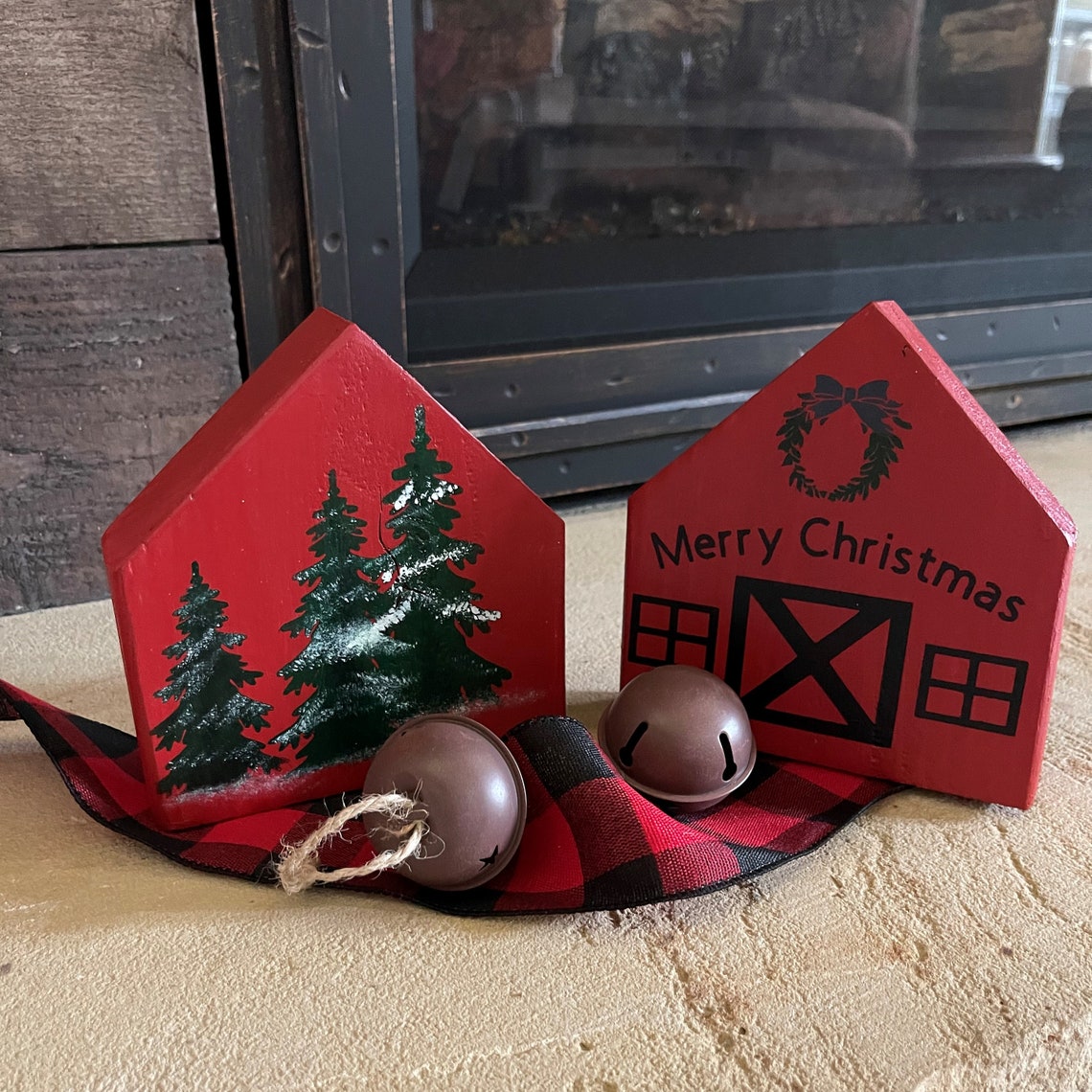 Barn Sign Reversible Christmas Barn Sign Christmas Tiered - Etsy