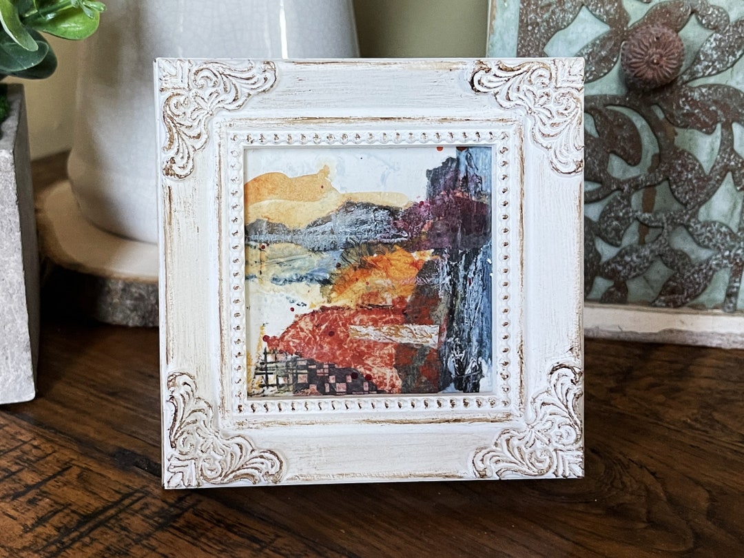 Mini Abstract Art Original, Tiny Home Decor Art, Artsy Gifts for Sister ...