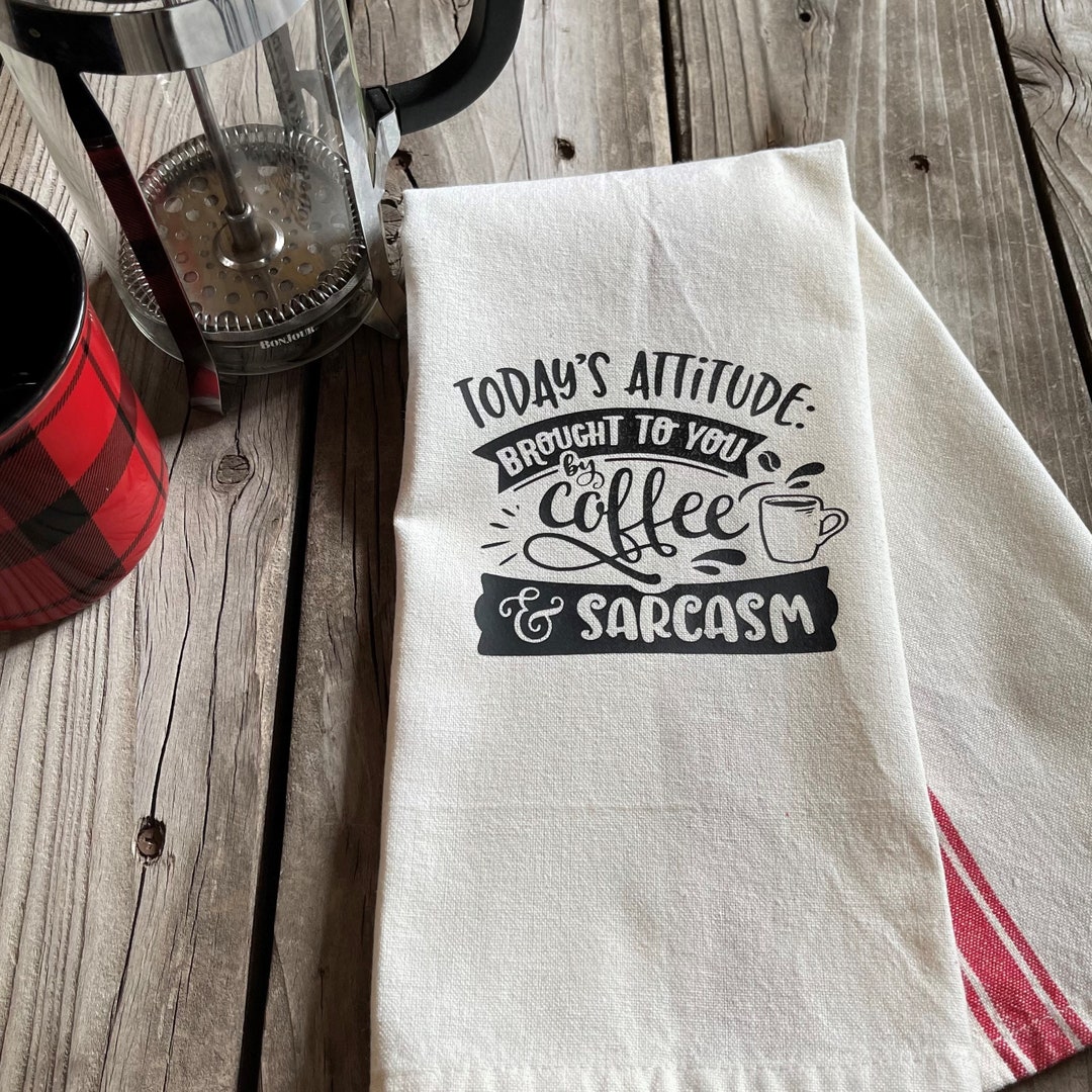 Coffee Kitchen Towel, Clearance Sale, End of Year, Funny Christmas ...