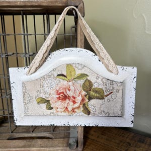 Spring Wall Hanging Decor, Floral Mother's Day Gift, Boho Flower Art ...