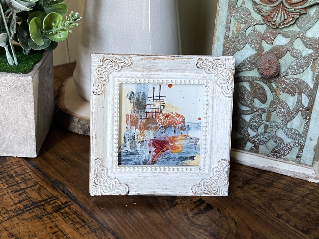 Mini Abstract Art Original, Tiny Home Decor Art, Artsy Gifts for Sister ...