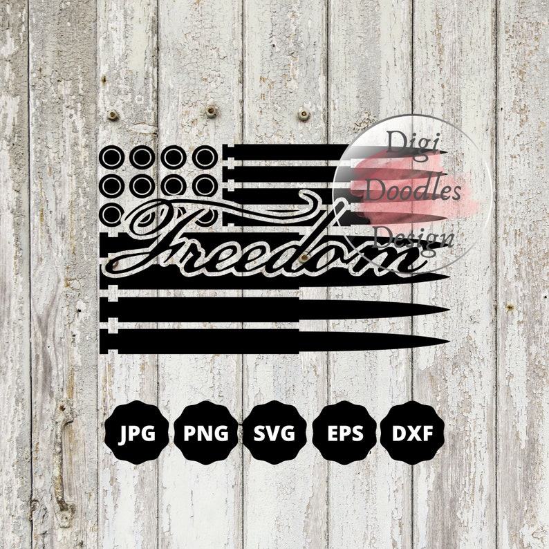 Freedom Ammo Ammunition Flag SVG JPG PNG Dxf Eps Digital Download-2nd ...