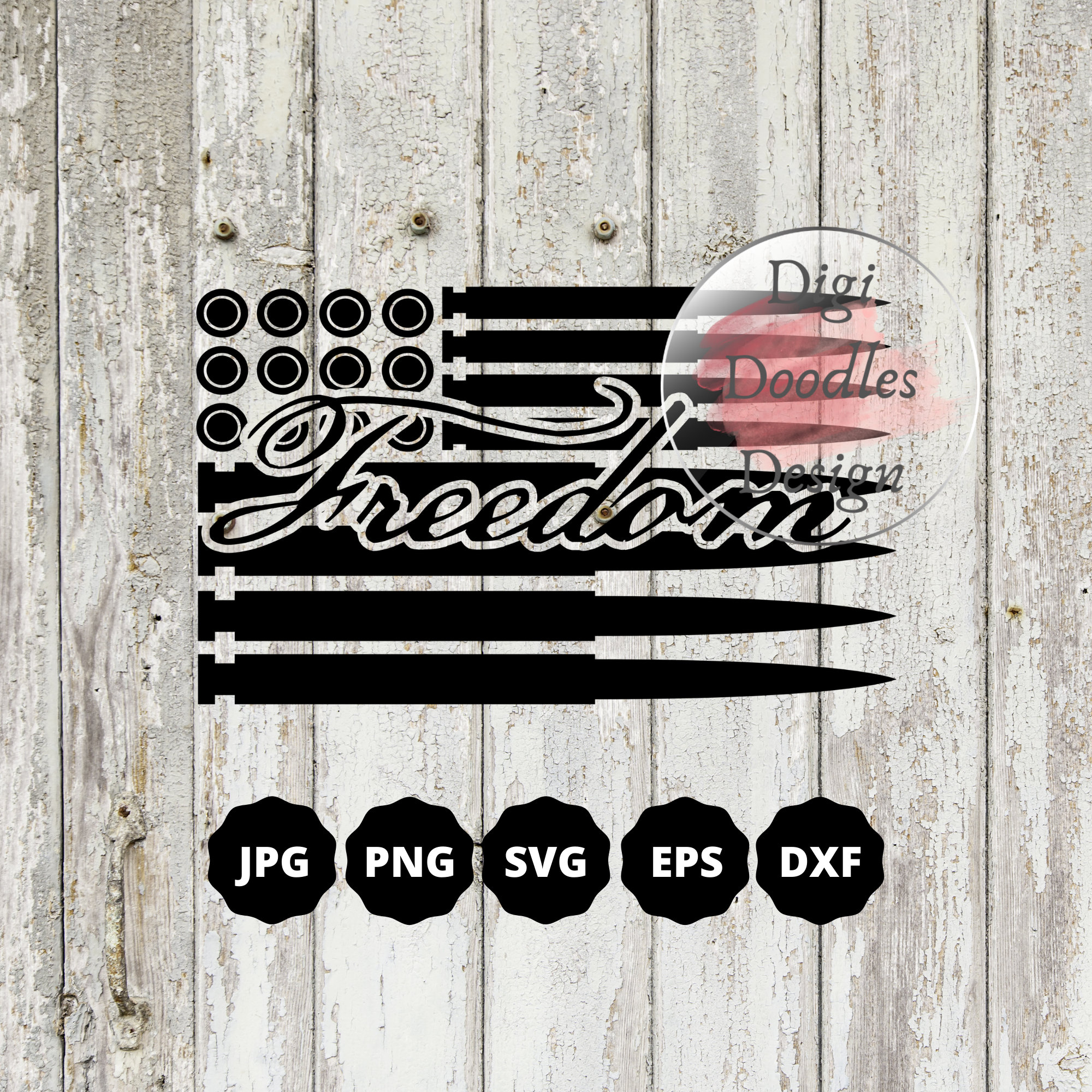 Freedom Ammo Ammunition Flag SVG JPG PNG Dxf Eps Digital Download-2nd ...