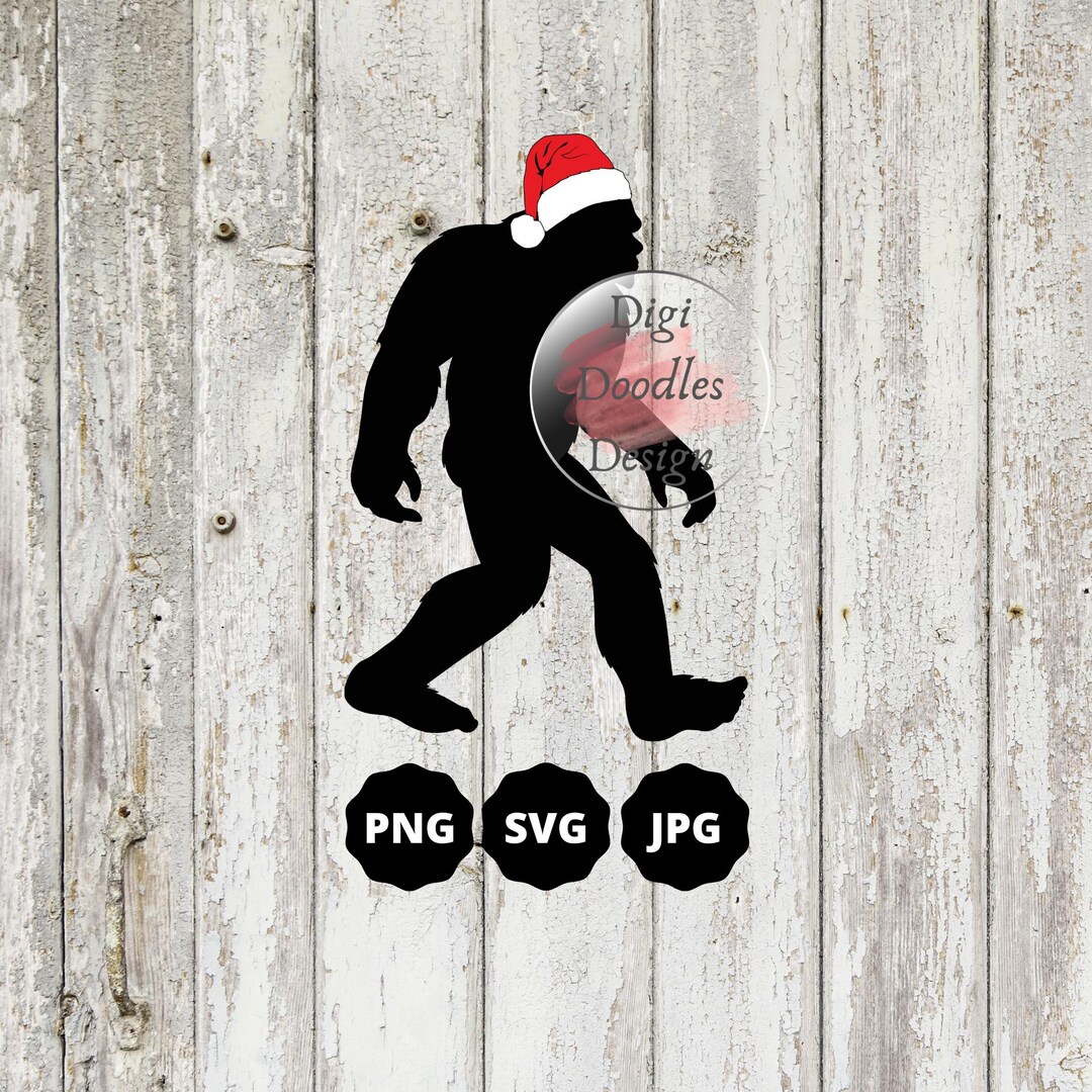 Bigfoot Sasquatch Santa SVG PNG Jpg-digital Download - Etsy