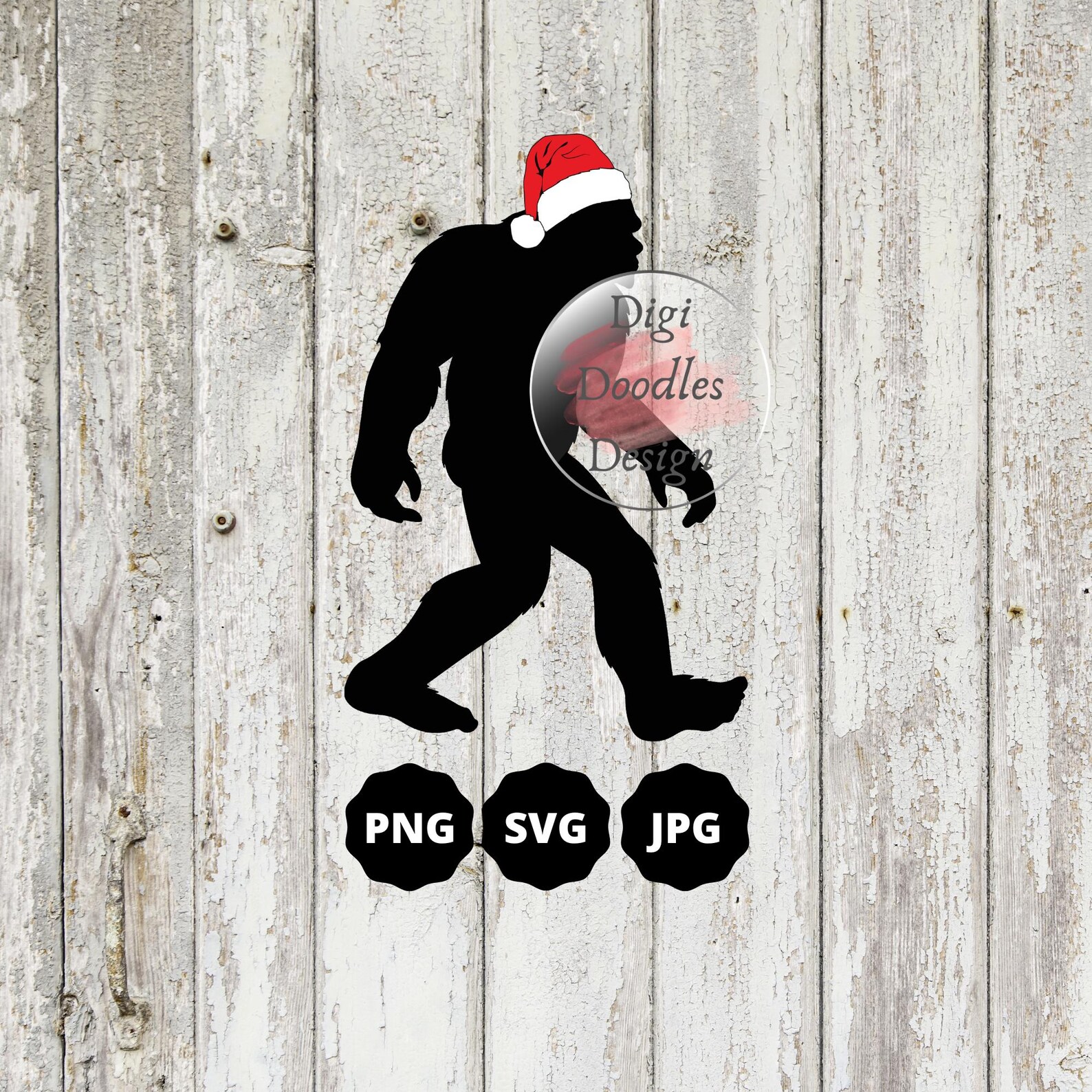 Bigfoot Sasquatch Santa SVG PNG Jpg-digital Download - Etsy Canada