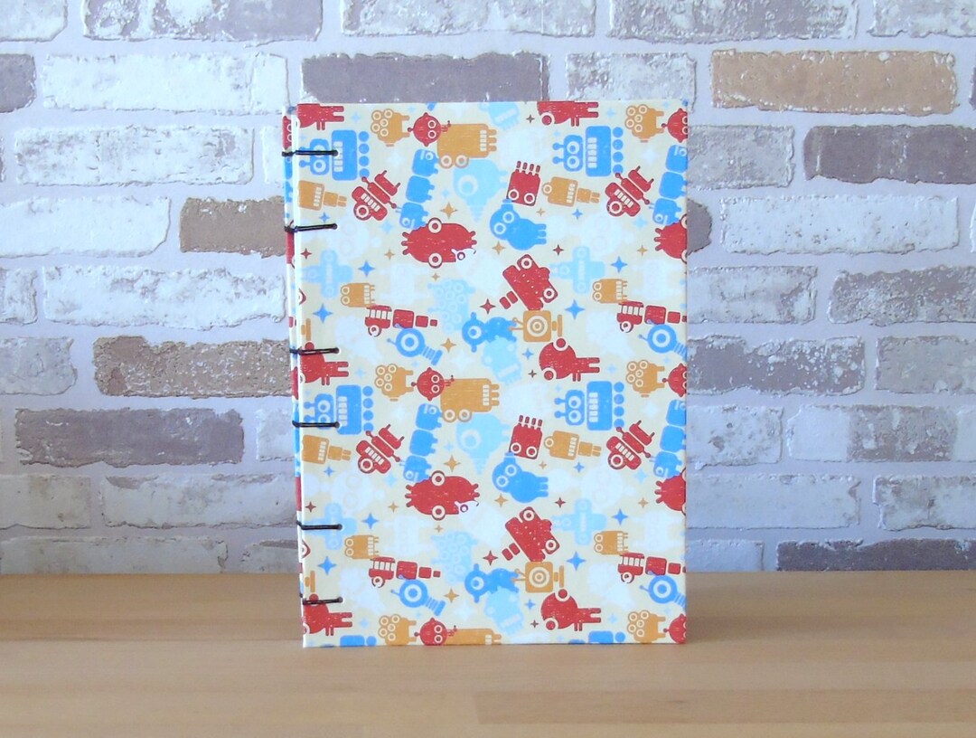 Notebook A5 Robot // Diary // Blank Book // Sketchbook - Etsy