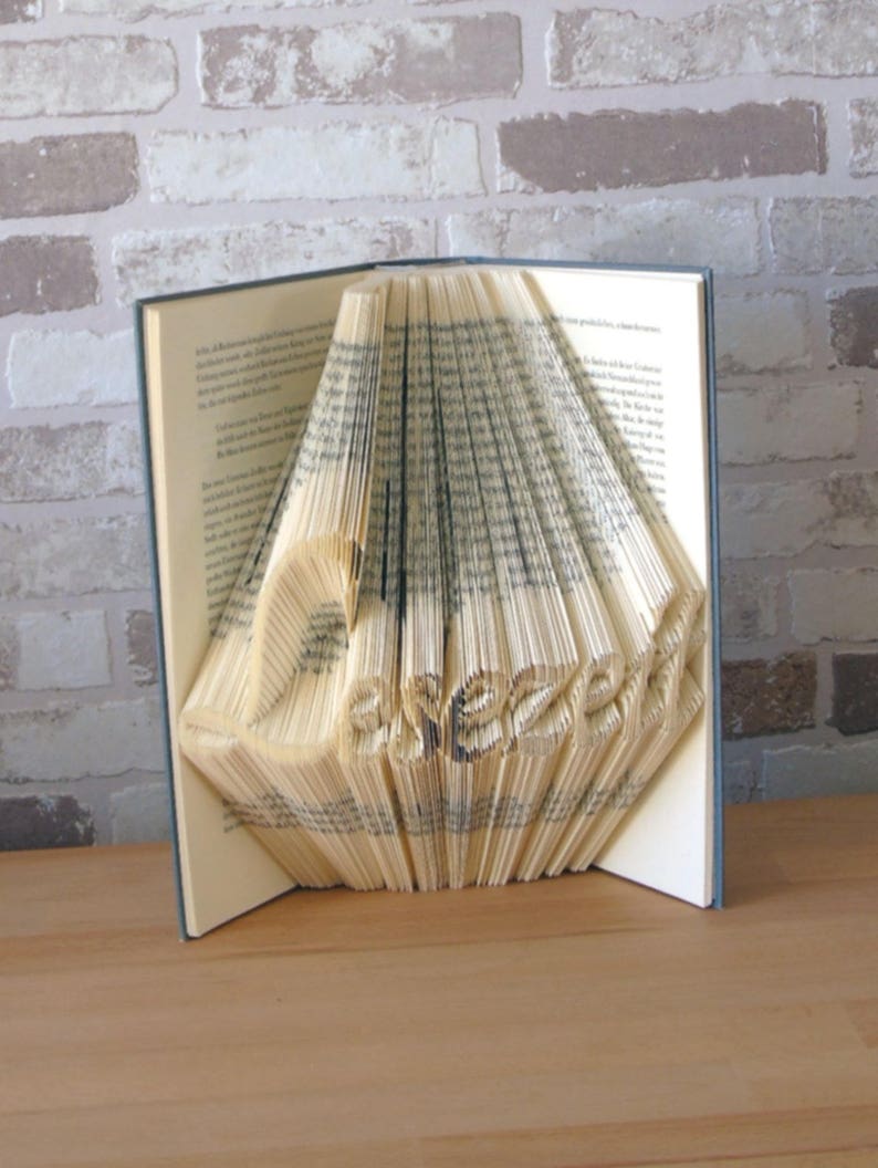 Folded Book Reading Time // Book Art // Bookfolding // - Etsy