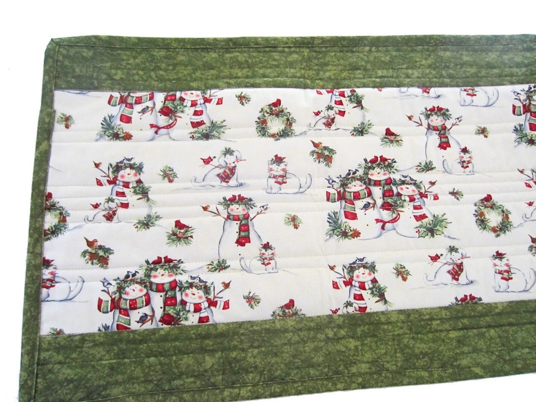 Susan Winget Snowmen Wearing Crowns of Pine Needles With Birds ...