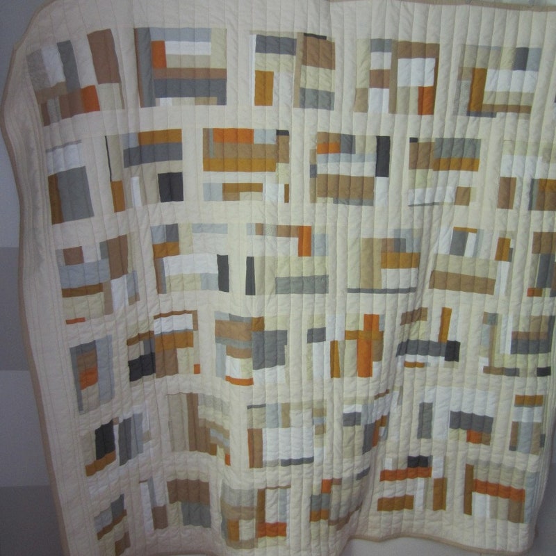 Brown Quilt - Etsy