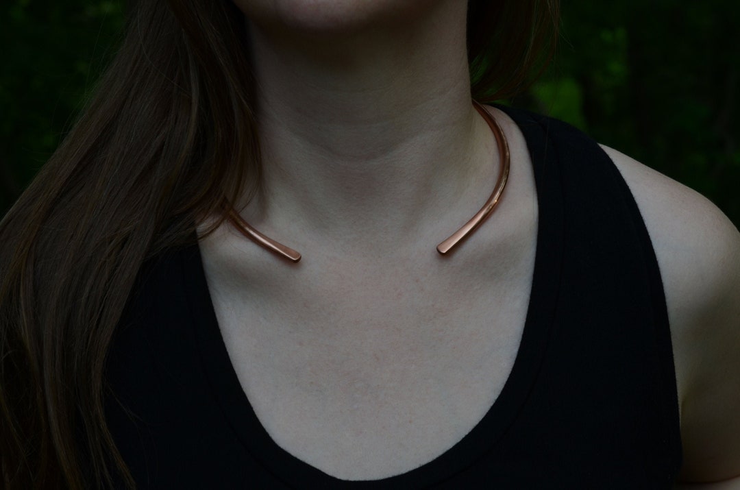 Thick Copper Torque, Copper Neck Collar, Copper Choker, Copper Torc ...