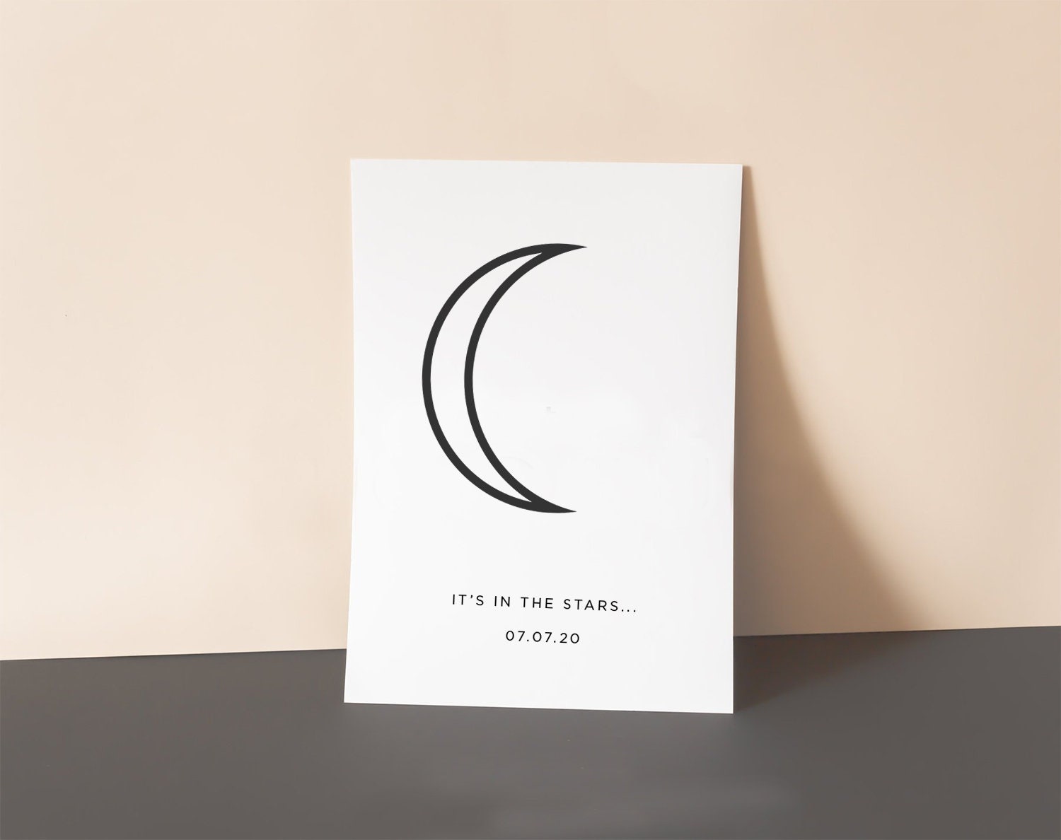 Waning Moon Poster DIY, Inspiration Quote TEMPLATE, Quotes Printable ...