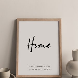 Personalized Home Decor, Home Print Template, Home Prints, Home Wall ...