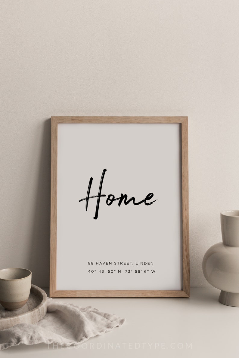 Personalized Home Decor, Home Print Template, Home Prints, Home Wall ...