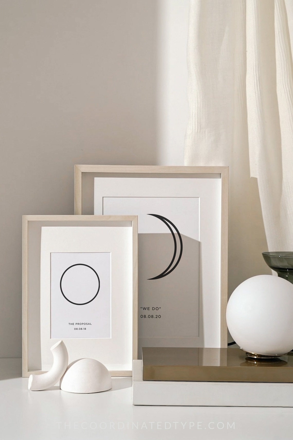 Full Moon Printable Custom Moon Phases Moon Print Moon Wall - Etsy