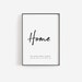 Personalized Home Decor, Home Print Template, Home Prints, Home Wall ...