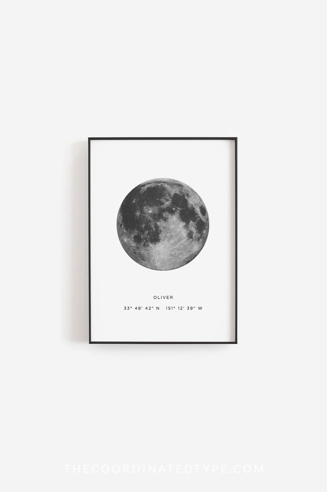 Moon Print Template, Moon Phase Print, Personalized Moon Print ...