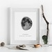A4 BUNDLE Moon Phase Printable Baby Birth Print Birthday - Etsy