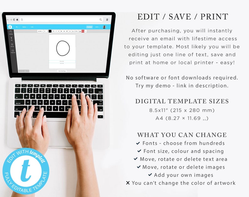 To the Moon and Back Printable TEMPLATE, Moon Baby Print, Moon and Back ...