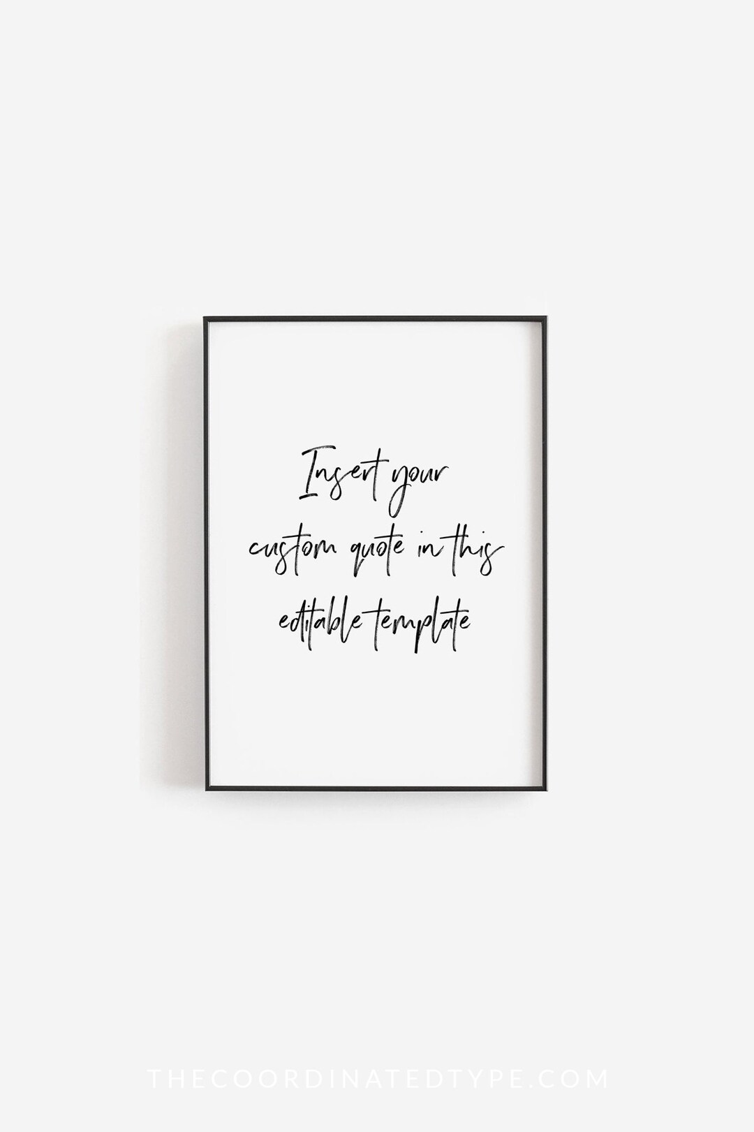 Personalized Thanksgiving Gift, Custom Quote Print, Editable Quote ...