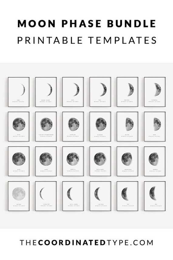 Moon Phases Template