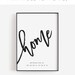 Home Print Template, Home Prints, Home Wall Art, Typography Print, New ...