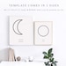 To the Moon and Back Printable TEMPLATE, Moon Baby Print, Moon and Back ...