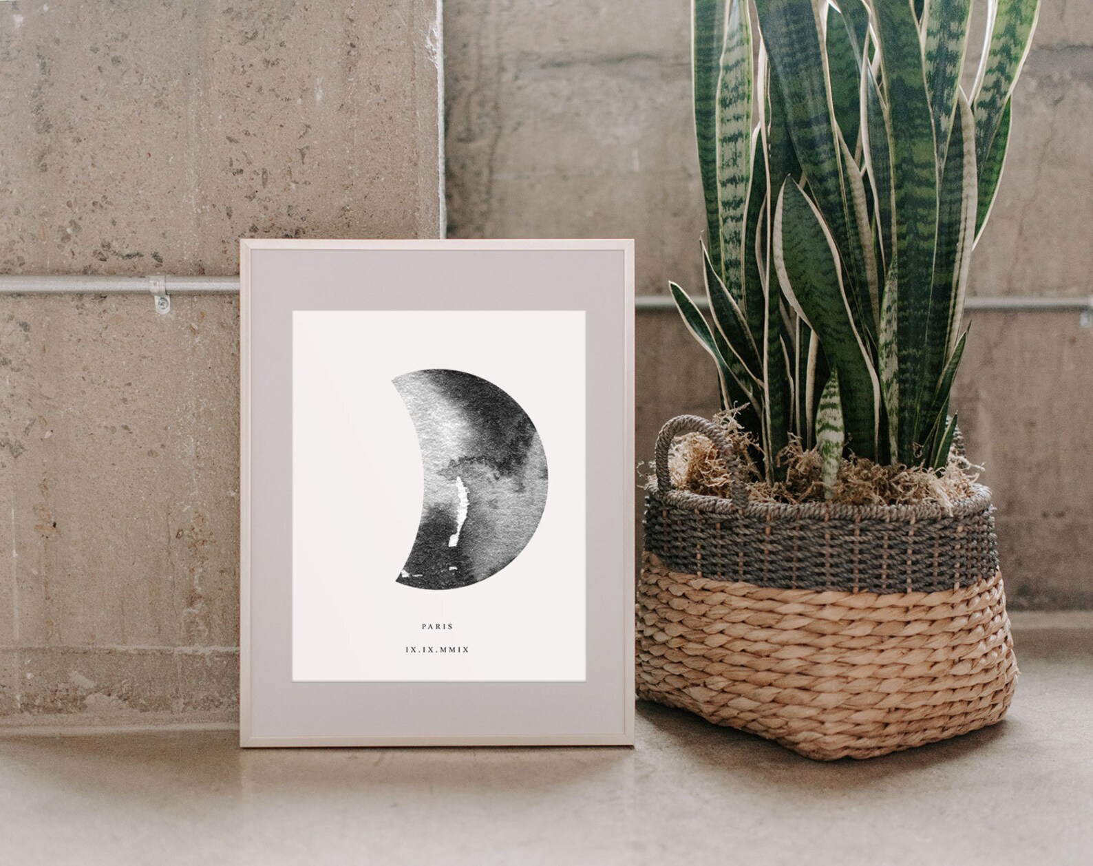 Celestial Decor, Moon Phase Print, Travel Printable, Location Gifts ...