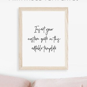 Personalized Thanksgiving Gift, Custom Quote Print, Editable Quote ...