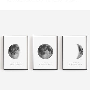 Baby Moon Print, Baby Boy Gift, Gifts for Boys, Moon Art, Moon Phase ...