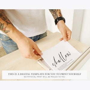 Custom Quote Printable, Quote Template, Edit Yourself Quote Print ...