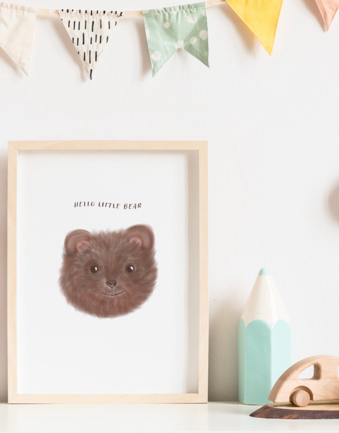Little Bear, Hello Little Bear Artwork, Digital Download, Children ...