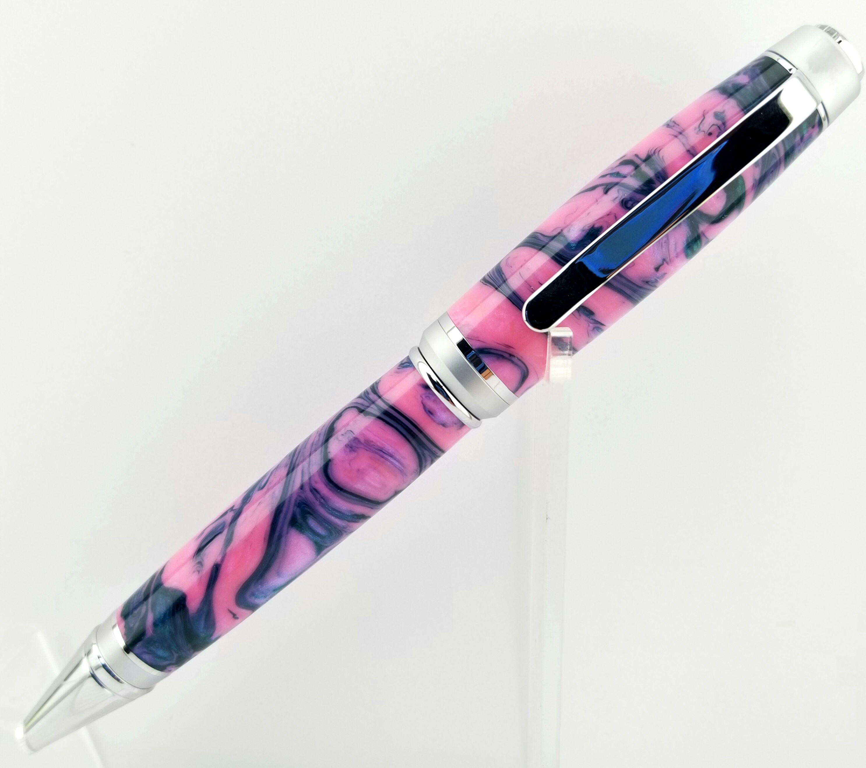 Handmade Pink and Green Refillable Cigar Pen - Etsy